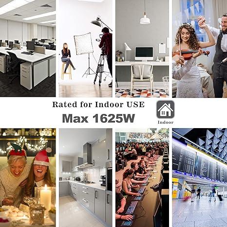 NEMA 5-15P to 4-Way Power Splitter Cord - In Use