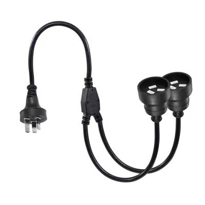 Κίνα Μετατροπέας AU σε 2 x AUS Socket - Καλώδιο επέκτασης - Αυστραλιανό καλώδιο ρεύματος 3-pin προς πώληση