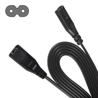 China IEC C7 to C8 Power Extension Cable for TV DVD Laptop PS2 for sale