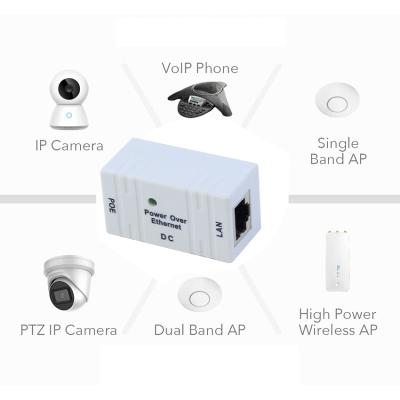 China Inyector POE pasivo de 30W 48V 1000Mbps para cámara IP y punto de acceso en venta