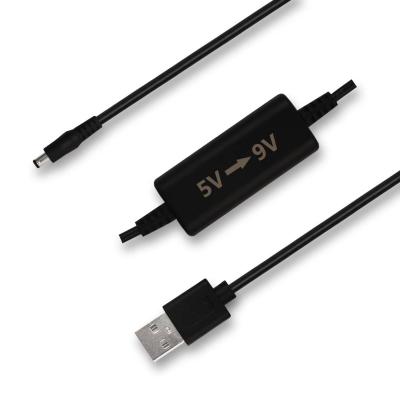 Κίνα Καλώδιο μετατροπέα συνεχούς ρεύματος USB σε 9V Καλώδιο τροφοδοσίας ρεύματος USB 5V σε 9V Καλώδιο αύξησης τάσης για ρουτέρ προς πώληση