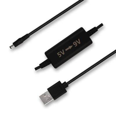 China USB to 9V DC Converter Cable Step up Power Supply Cord USB 5V to 9V Voltage Boost Cable for Router Speaker Modem Camera for sale