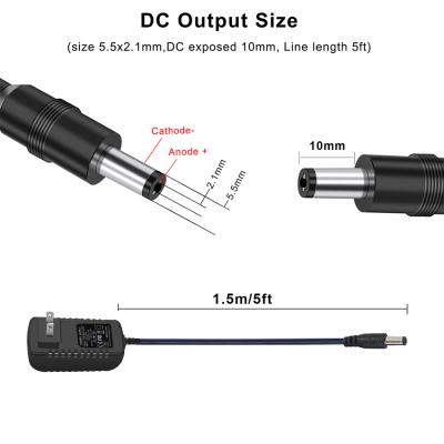 중국 DC 장치용 국제 플러그 변환기와 함께 12V 1A 유니버설 이동 전원 어댑터 판매용