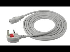 UK to C13 Power Cord 1.2M 250V 13A 16AWG Heavy Duty Cable για διακομιστές/ιατρικό εξοπλισμό/PDU κέντρου δεδομένων (CE/BS1363/RoHS)