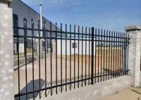 Quality Backyard Garden Tubular Steel Fence Ornamental 2.0m Outdoor Metal Fence for sale