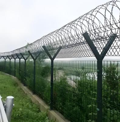 중국 도둑질 방지 PVC 코팅 감옥 금속 철망 울타리 판매용