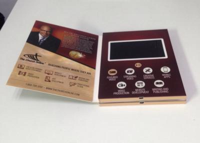 China LCD Video Greeting Card Advertisement Business Video Brochure Mailer 128MB 8GB Memory for sale