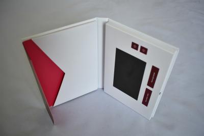 China Hard Cover Custom Video Mailer A5 Size Video Marketing Mailer With Pocket 5 Inch Tft Screen for sale