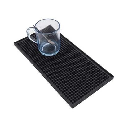 China Free Sample Custom Coffee Beer Whiskey PVC Barmat Silicone Rubber Bar Rail Runner Mat Rubber for Bar With Logos for sale