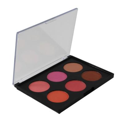 Cina Il rosa professionale arrossisce tavolozza di colori di trucco 6 opaca e luccica l'abitudine di logo in vendita