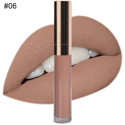 Les produits de maquillage liquides mats de lèvre de rouge à lèvres imperméabilisent le haut ingrédient de minerai de colorant