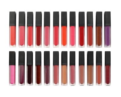 Chine Couleurs organiques du tube 12 de rouge à lèvres liquide mat imperméable cosmétique romantique de beauté à vendre