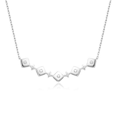 중국 간단한 디자인 18k 금 실험실에서 자란 다이아몬드 Pendant 일일 스타일 Pendant 파티를위한 흰 다이아몬드 보석 판매용