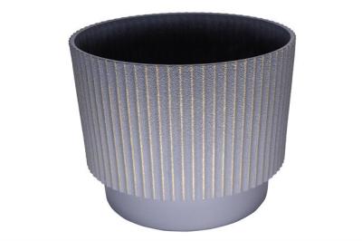 China La vertical raya los potes redondos minimalistas de la planta plantador plástico redondo de 36 pulgadas en venta