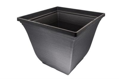 China Bandeja de Tulip Carnation Flower Pot With de 17 de la pulgada del negro del rectángulo potes de la planta en venta