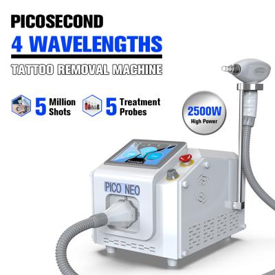 China Geavanceerde Nd YAG Picosecond Laser Tattoo Removal Machine met krachtige 2500W technologie en 15,6 inch kleur Te koop