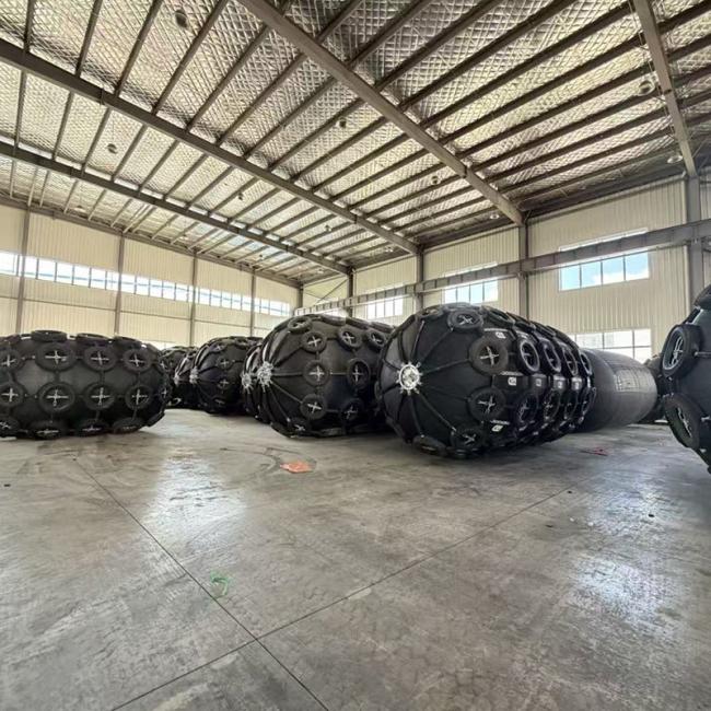 Pneumatic fender in operational marine environment