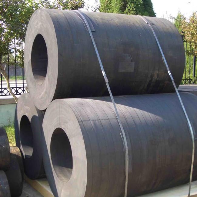 Close-up view of cylindrical rubber fender in marine environment