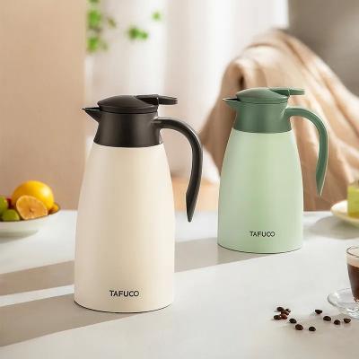 2.0L Stainless Steel Vacuum Insulated Dara Coffee Pot for Water or Coffee Lid Portable