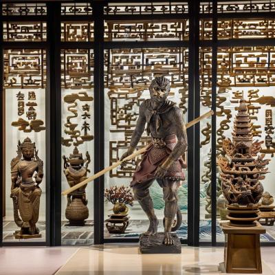 China Custom 3D-Blei-Kupferstatue-Zwischenzeitliches Design Wukong für Jubiläums-Desktop-Display zu verkaufen