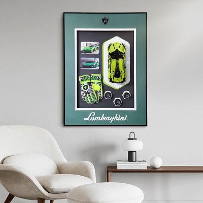 Chine Des voitures de sport modernes personnalisées Modèles de maisons de luxe Cadre d'affichage mural pour bureau à domicile à vendre
