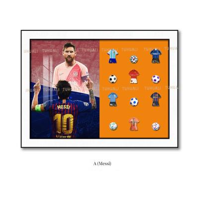 Chine Art mural de football moderne Bloc de construction électrique Format suspendu pour la décoration du salon à vendre