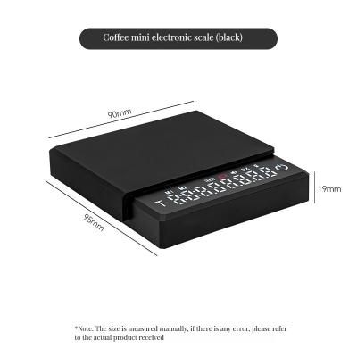 Chine Blackmirror Mini Balance de poche Corps électrique Balance de café pour mesurer le poids Noir à vendre