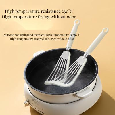 Chine Spatula de poisson en acier inoxydable à fente pour appareil de cuisine non adhésif à vendre
