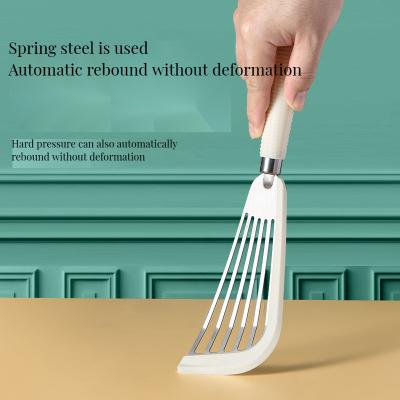 Chine Spatule résistante à la chaleur en acier inoxydable à fente de tourne-disque pour ustensiles de cuisine non adhésifs à vendre