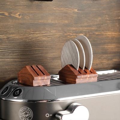Κίνα Ξύλινο 58mm Walnut Silicone Steel Screen Φιλτράρι για το σπίτι Περιλαμβάνει συσκευασία κουτί γάλακτος προς πώληση