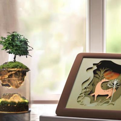 Cina Lampada di serra in fibra di vetro per pavimenti di bonsai moderni / decorazioni di centri commerciali in vendita