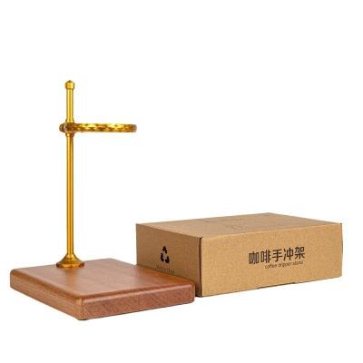 Chine Cuisinière pour le café avec goutte-à-goutte en cuivre et support de goutte-à-goutte en bois à vendre