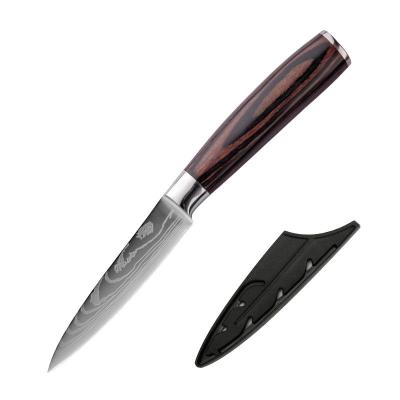 Κίνα 5 ίντσες Santoku μαχαίρι σετ από ανοξείδωτο χάλυβα μαγειρική μαχαίρι σεφ με κάλυμμα μαχαίρι μαγειρική προς πώληση