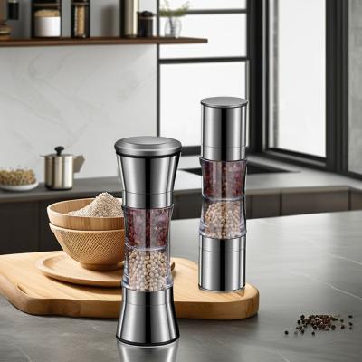Chine Broyeur à rouleaux de bambou et de ceramique à noyau de verre Manuel Moulin à poivre salé pour acheteurs commerciaux à vendre