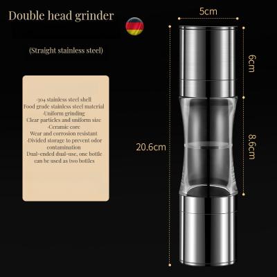 Chine Broyeur à rouleaux de bambou et de ceramique à noyau de verre Manuel Moulin à poivre salé pour acheteurs commerciaux à vendre