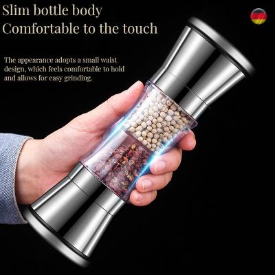 Chine Broyeur à rouleaux de bambou et de ceramique à noyau de verre Manuel Moulin à poivre salé pour acheteurs commerciaux à vendre