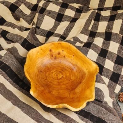 Chine Des bols en bois pour les clés et les noix sculptés à la main Décoration de la salle à manger de la ferme rustique à vendre