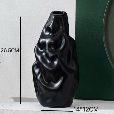 중국 실버로 칠한 세라믹의 기능적인 테이블탑 디자인과 함께 현대적인 실내 장식 바즈 판매용