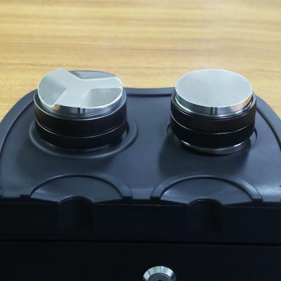 중국 54mm 듀얼 헤드 에스프레소 변조 스테인레스 스틸 커피 레벨러 도구 전문 판매용