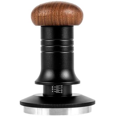 중국 조정 수심 51mm 단단한 목재 손잡이 커피 변조 스테인레스 스틸 릴 베이스 부엌 판매용