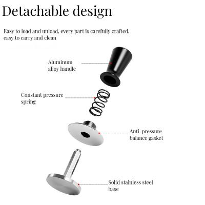 Chine Manipulateur de café en céramique de 58 mm avec alliage d'aluminium personnalisable et pression calibrée à vendre