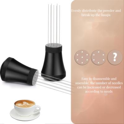 Chine Outil de remuage de poudre de café Distributeur d'espresso portable en acier inoxydable avec support à vendre