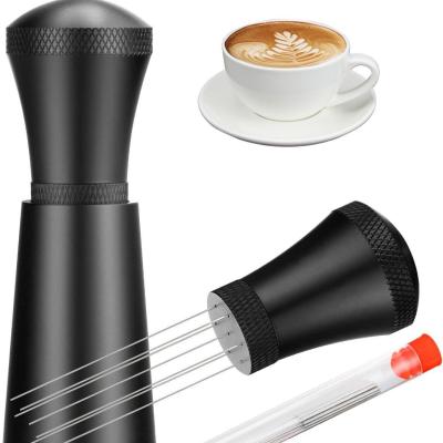 Chine Outil de remuage de poudre de café Distributeur d'espresso portable en acier inoxydable avec support à vendre