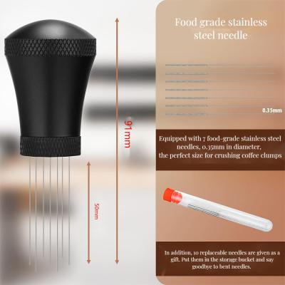 Chine Outil de remuage de poudre de café Distributeur d'espresso portable en acier inoxydable avec support à vendre