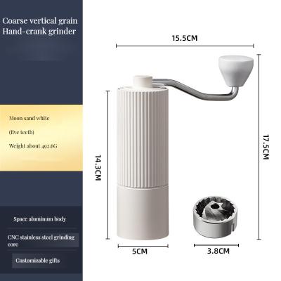 중국 조정 가능한 속도 코드리스 수동 커피 밀러 밀 48mm 평면 버러 여행용 스테인레스 스틸 판매용
