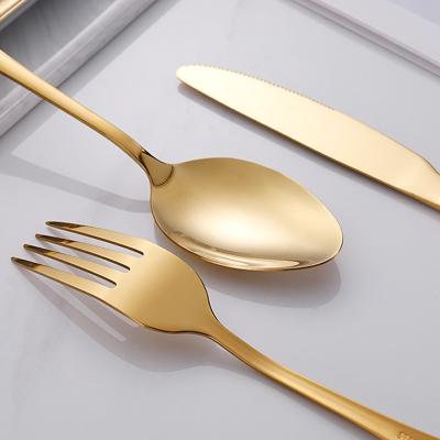 Κίνα Σπίτι Ξενοδοχείο Εστιατόριο Γάμοι 24pcs πολυτελή χρυσό μαχαιροπλαστική σετ με ανοξείδωτο χάλυβα προς πώληση