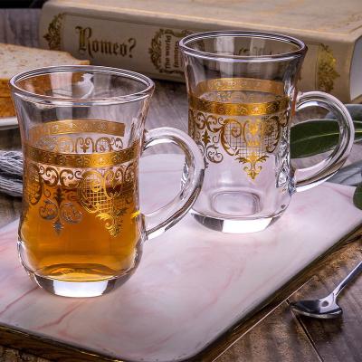 Chine 150 ml de petit verre de style vintage, tasse de café et de thé pour intérieur, certifié UE écologique à vendre
