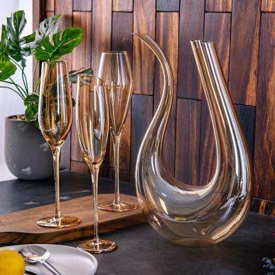 Chine Style américain Bordeaux Bourgogne Luxe Ambre Gobelets de vin sans plomb Cristal de perfection à vendre