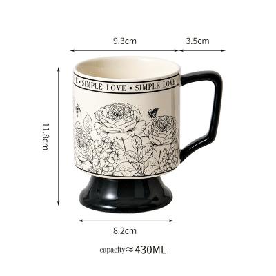 Chine Coupe de café rétro idéale pour servir du café, du lait, du jus de thé ou d'autres boissons à vendre