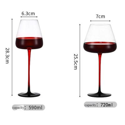 Chine Coupe de verre de vin rouge de Bourgogne Élégante de style européen Champagne Flûte de cristal à vendre